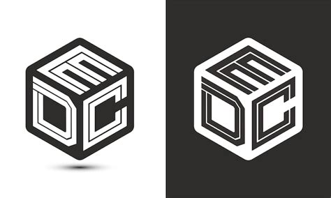Premium Vector Edc Letter Logo Design With Illustrator Cube Logo