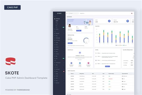 Skote Cake Php Admin Dashboard Template Skote Is A Fully Featured Premium Admin Dashboard