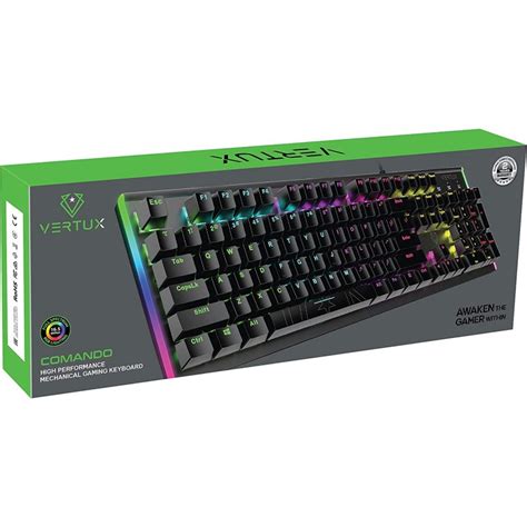 Clavier De Jeu Mécanique Vertux Command Rgb Switch Bleu Pccomponentes Fr