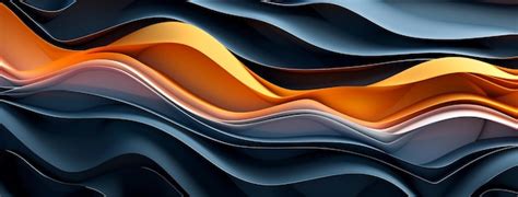 Premium Photo D Abstract Dark Background Wavy Curved Lines Flat Pattern For Wallpapers