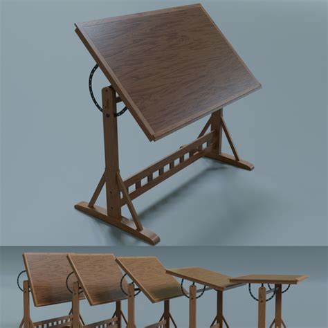 Blenderkit Download The Free Drafting Table Model
