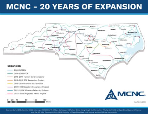 Day 4 New Map Shows 20 Years Of Network Growth For North Carolina Mcnc