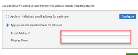 Configuring Project Email Settings VanillaSoft