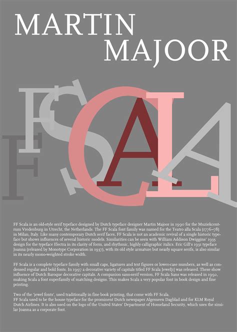 Ff Scala Font Poster On Behance