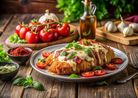 Crispy Baked Chicken Parmesan A Delicious Recipe Featuring Fresh Herbs