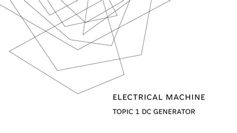 DC Generator Basics Construction Operation