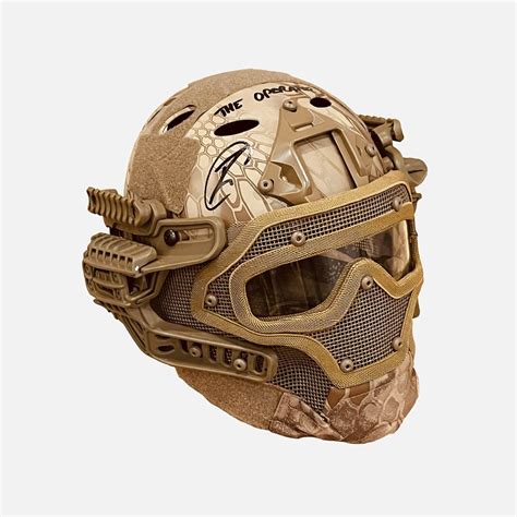 Robert Oneill Signed Us Navy Seal Desert Python Tactical Bump Helme The Operator Collection