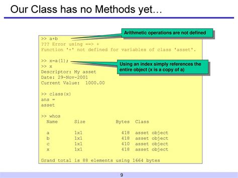 OOP Creating A Class Topics More OOP Concepts Ppt Download