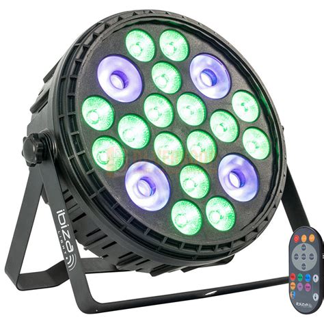 Ibiza Light And Sound Bigpar 16rgbw4uv Xxl Professionele Par Projector