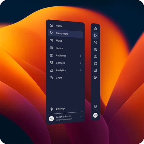 Dual Mode Side Navigation Menu For A B2b Saas Product Behance