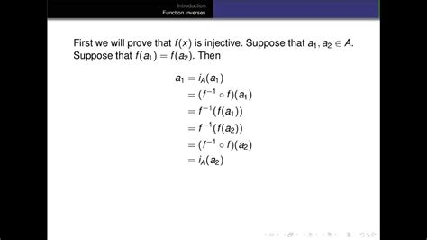 A Function Has An Inverse If And Only If It Is Bijective Youtube