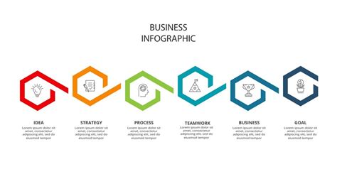 Визуализация бизнес данных диаграмма процесса элементы графической диаграммы с 6 шагами