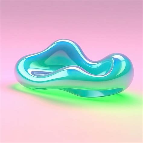 Premium Photo 3d Render Translucent Design Of The Element Holographic