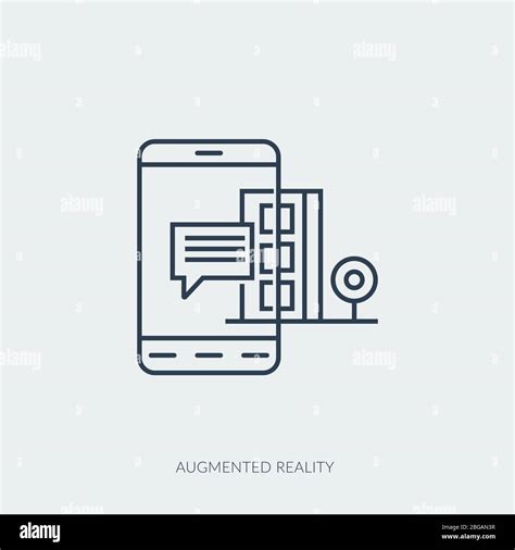 Vector Outline Icon Of Vr Technology Augmented Reality Stock Vector Image And Art Alamy