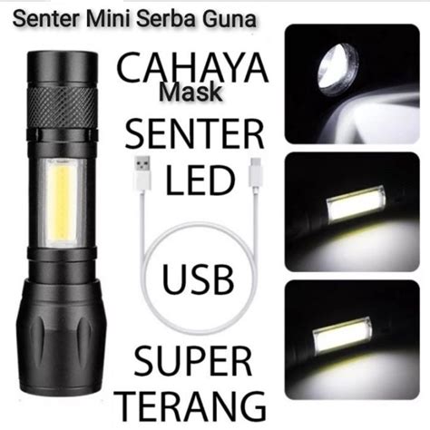 Senter Mini Led Usb Charging Lazada Indonesia