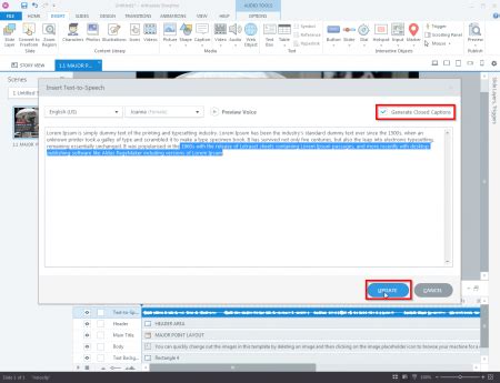 Generate Closed Captions In Articulate Storyline 360