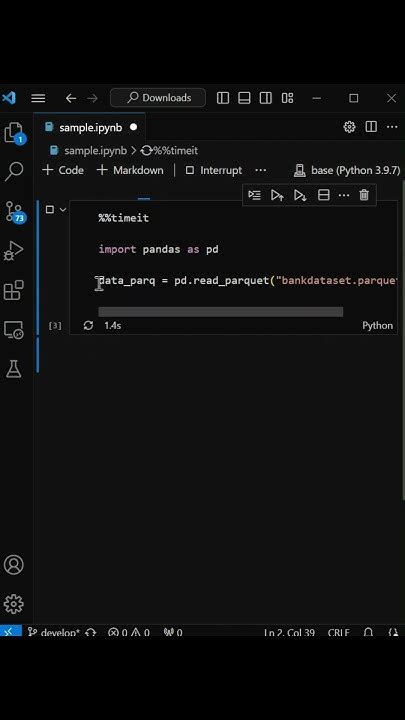 Read Large Dataset Quickly Feather Vs Parquet Vs Jay Vs Csv Python