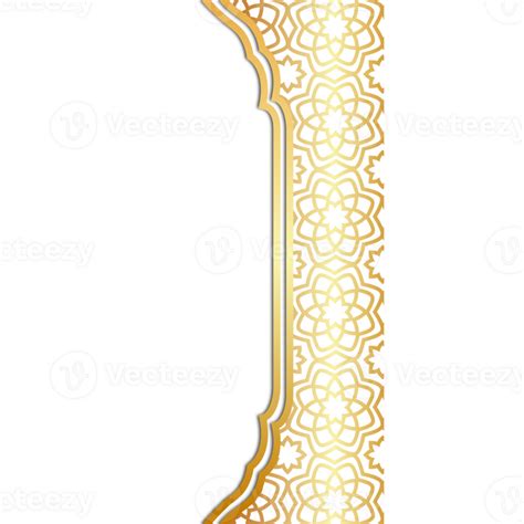 Golden Islamic Frame 29750975 Png