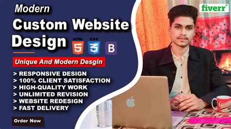 Create Modern Custom Website Design With Html Css Bootstrap By Touhid