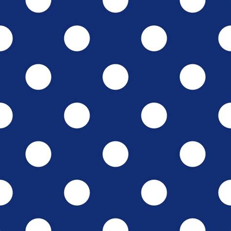 Seamless White Polka Dots Navy Blue Background Vector Image