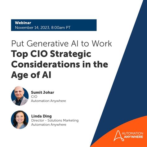 Automation Anywhere On Linkedin Put Generative Ai To Work Top Cio