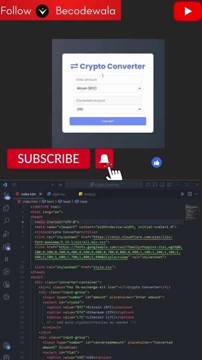[video] vikash kumar on linkedin crypto bitcoin api javascript html css becodewala