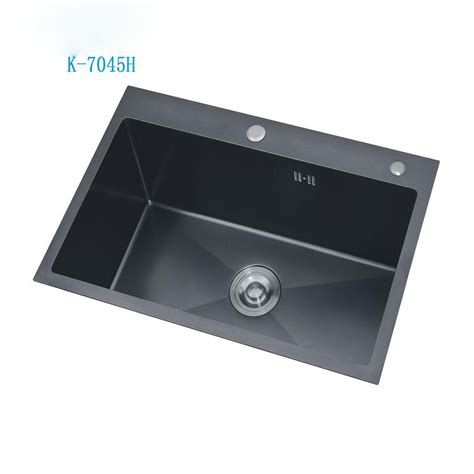 201 304 Stainless Steel Kitchen Sink Customized Restaurant Washing Basins Mount Square Single