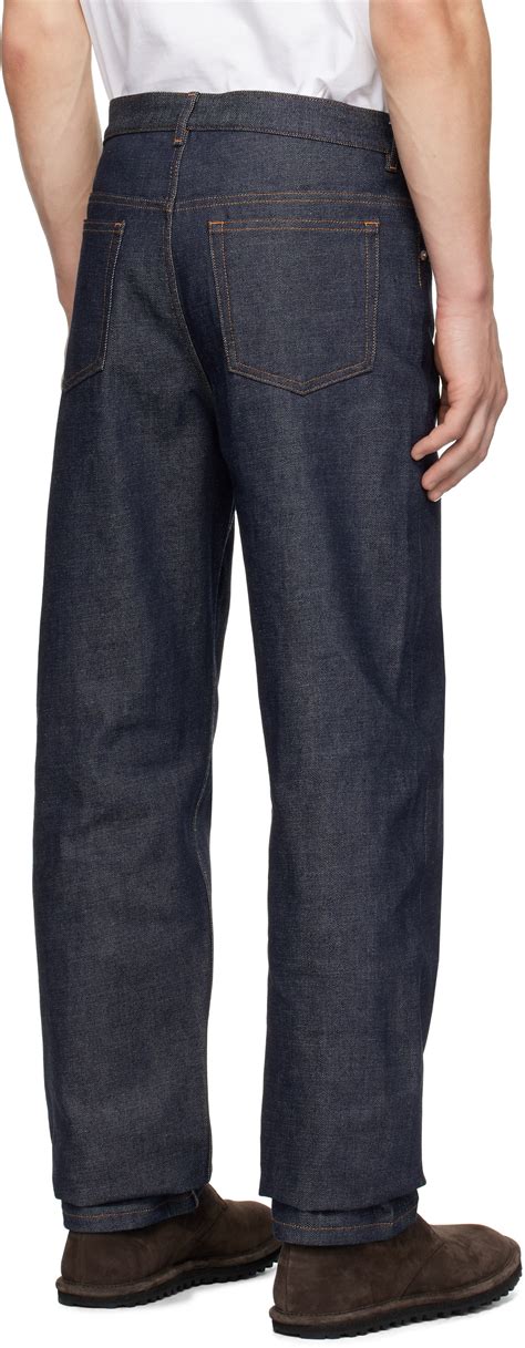 Apc Navy Fairfax Jeans Apc