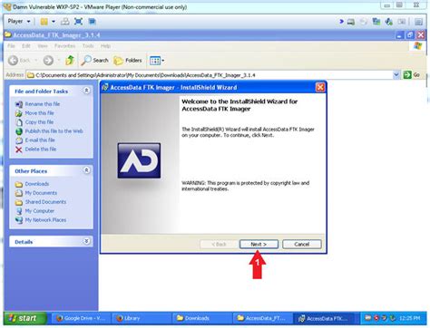 FTK Imager Lesson 1 Install FTK Imager
