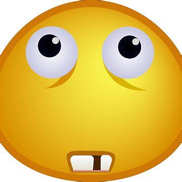 Shocked Emoji Meme Sticker For Sale By Shlaboza Redbubble