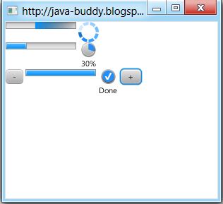 Java Buddy Javafx Progressbar And Progressindicator