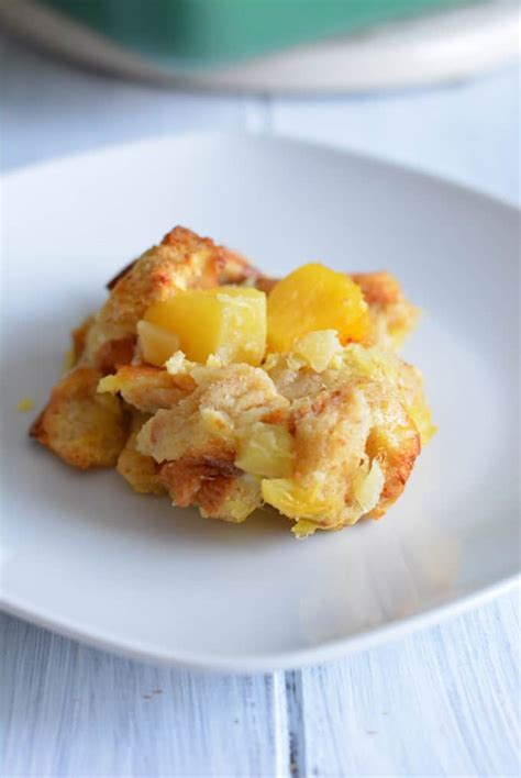 Lighter Pineapple Bread Casserole Nourished Simply