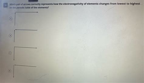Solved 36 Which Pair Of Arrows Correctly Represents How The