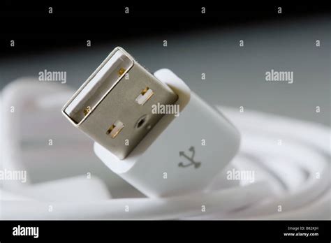 White Usb Cable Stock Photo Alamy