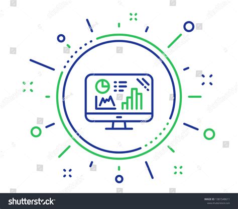 Analytics Graph Line Icon Column Chart Stock Vector Royalty Free 1381548611 Shutterstock