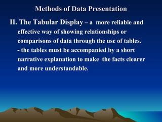 Data Organization And Presentation Statistics For Research PPT