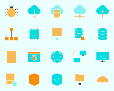230 Ftp Server And Hosting Icon Set Stock Illustrations Royalty Free Vector Graphics And Clip
