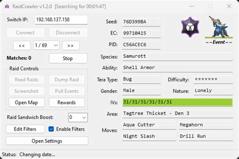 github legofigure11 raidcrawler raid viewer for pokémon scarlet and
