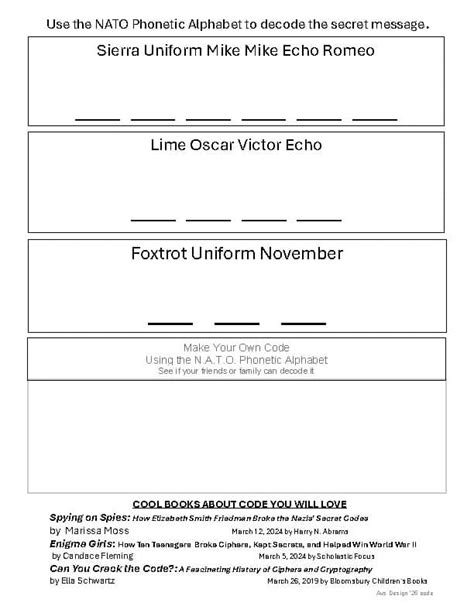Crack The Code Fun Deciphering Activity With Nato Alphabet And Symbol