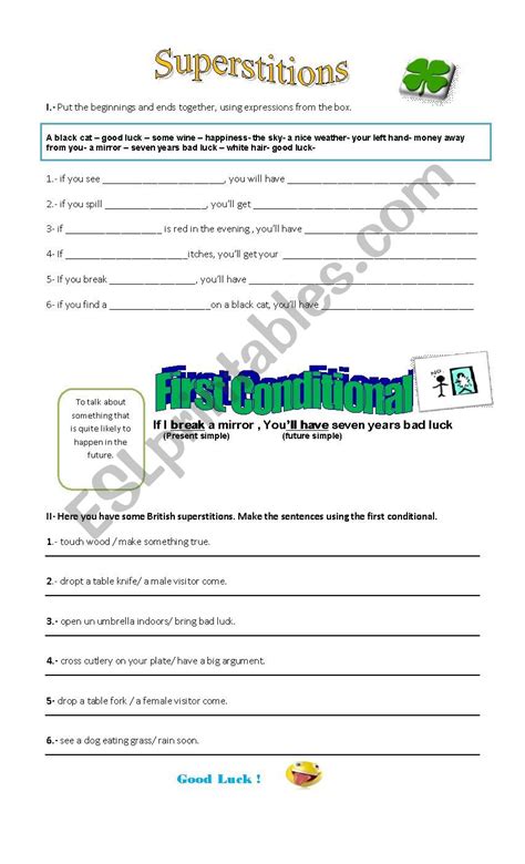 Fisrt Conditional Esl Worksheet By Paulaelisa
