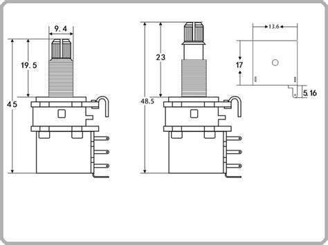Push Push Guitar Potentiometer Unicom Radio