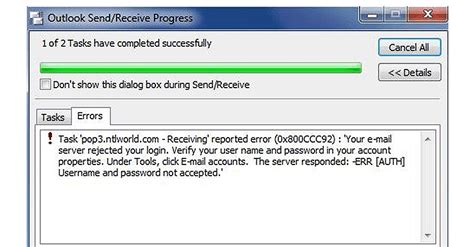how to fix the 0x800ccc92 error code errortools