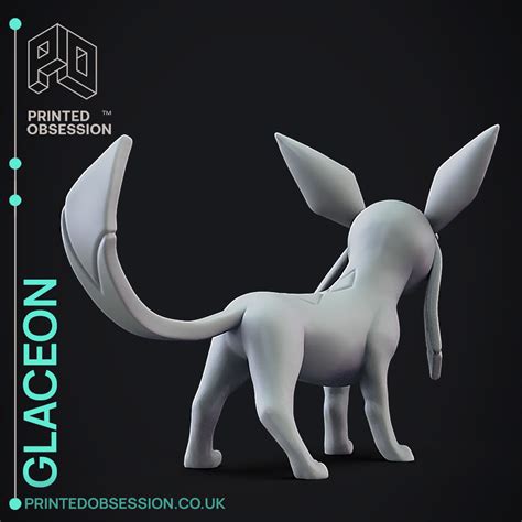 Archivo Stl Glaceon Pokemon Fan Art・design Para Impresora 3d Para