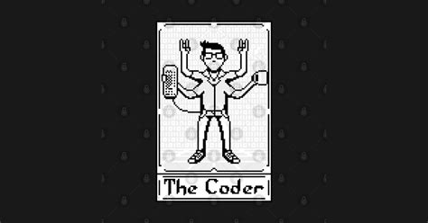 The Coder Tarot Pixel Art Funny Design Classic Retro Gaming Style T Idea For Gamers