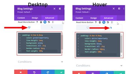 how to turn the read more text into a button on divi blog module