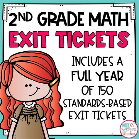 Math Exit Tickets Second Grade Not So Wimpy Teacher