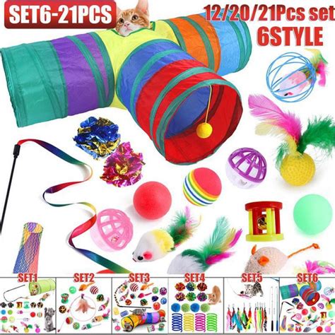122021pcsset Cat Toys Variety Toy Set Cat Feather Teaser Wand Feather Toys Mice Catnip 122021pcsset Cat Toys Variety Toy Set Cat Feather Teaser Wand Feather Toys Mice Catnip