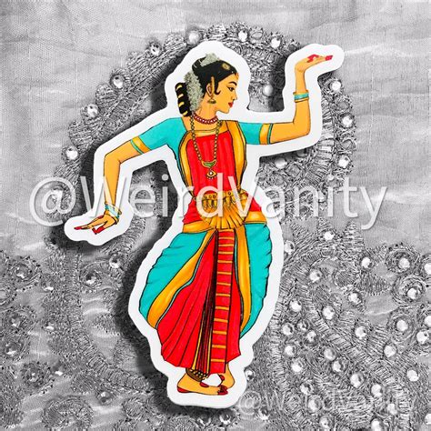 Indian Dance Bharatanatyam Sticker 3 Inch Indian Art Dance Etsy