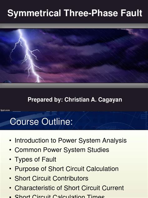 Symmetrical Three Phase Fault Pdf Electric Power System