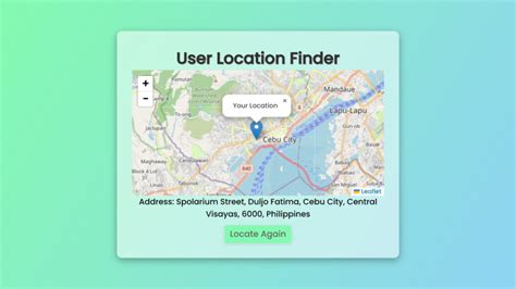 User Location Finder Using Html Css And Javascript With Source Code